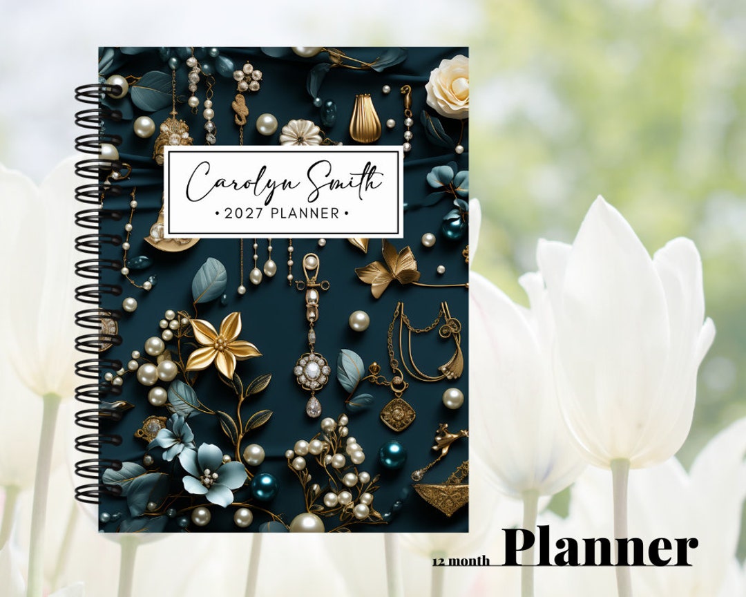 Beautiful 12 Month Planner - Choose Start Month, Disc or Wire Binding ...