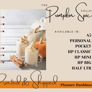 The Pumpkin Spice Collection Planner Dashboards, Hplanner, Agenda, A5 ...