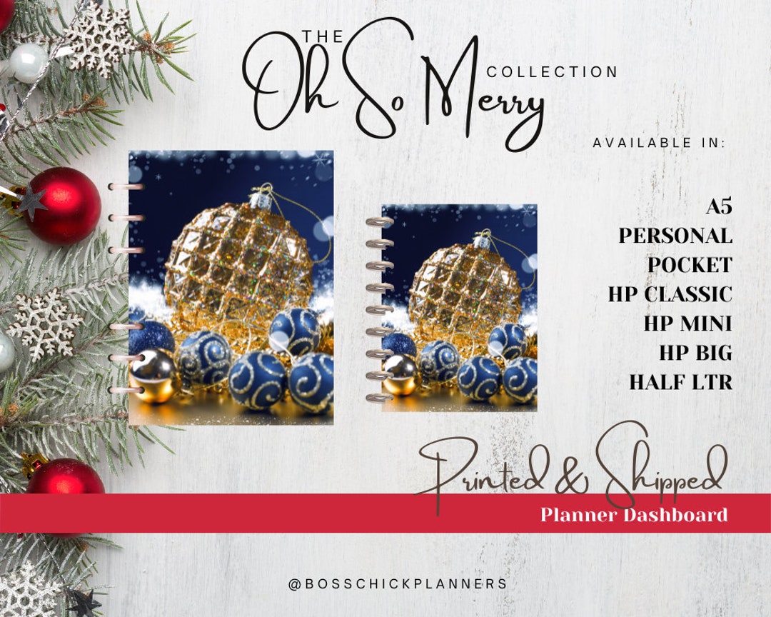 The Oh so Merry Collection Planner Dashboards & Covers, HP Planner ...