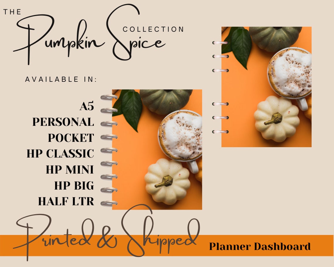 The Pumpkin Spice Collection Planner Dashboards Hplanner - Etsy
