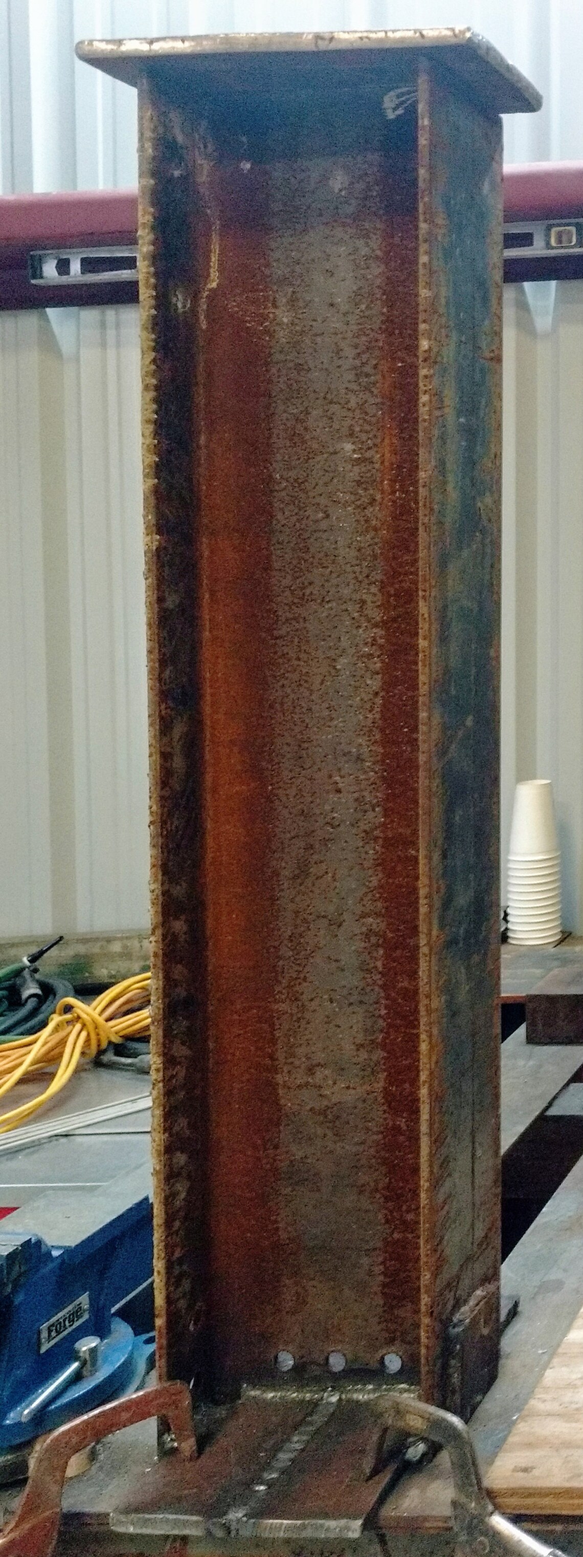 Ironworks Pedestal. Wide Flange Steel Column. Table & Bench Leg. Multi ...