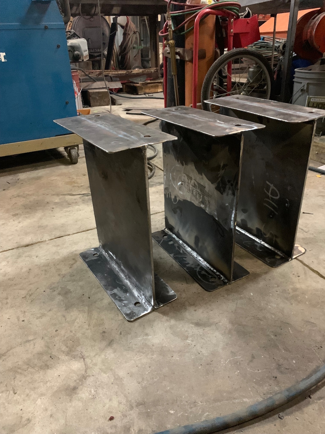 Ironworks Pedestal. Wide Flange Steel Column. Table & Bench Leg. Multi ...