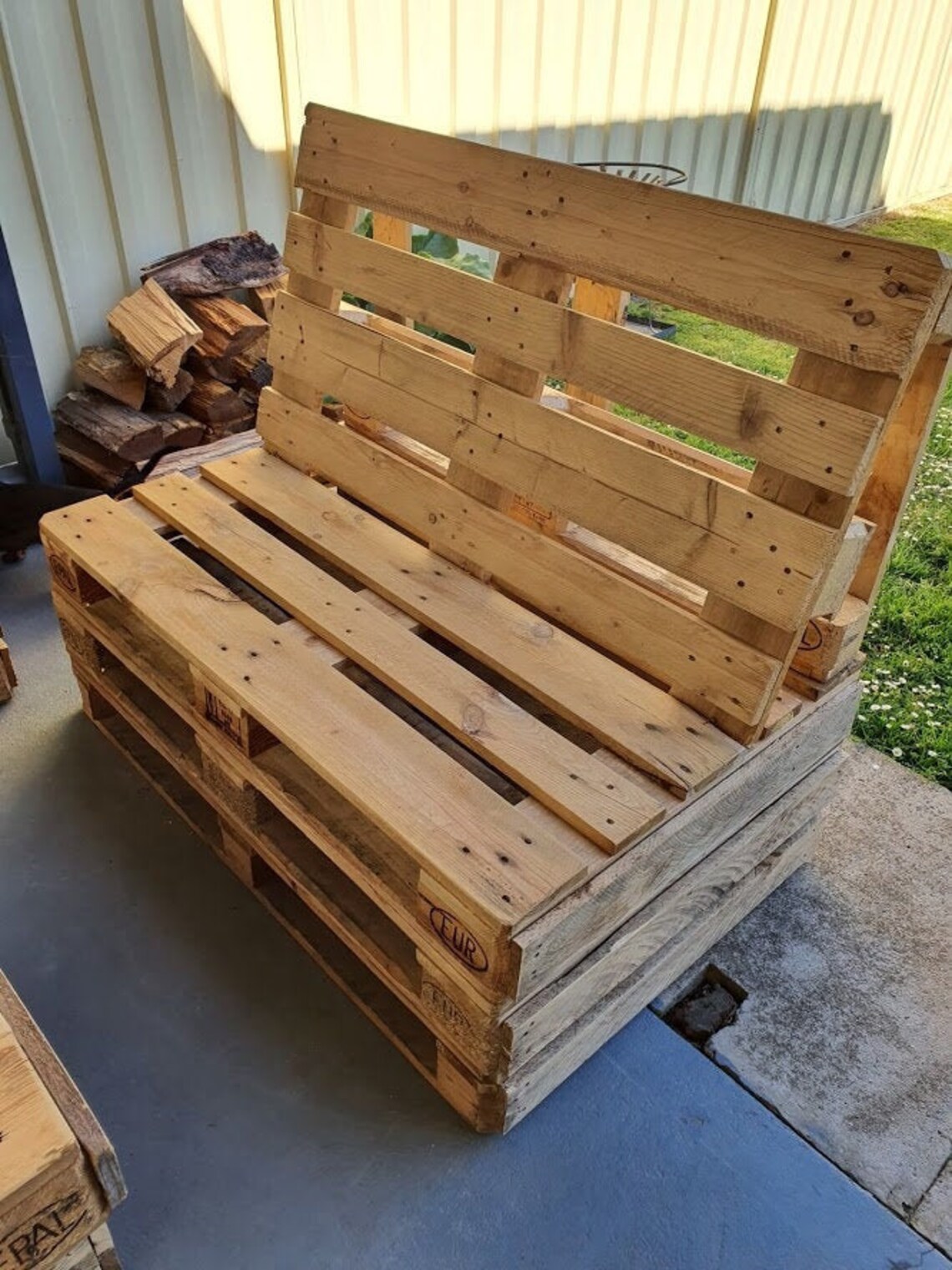 Rustic Pallet Chairs - Etsy