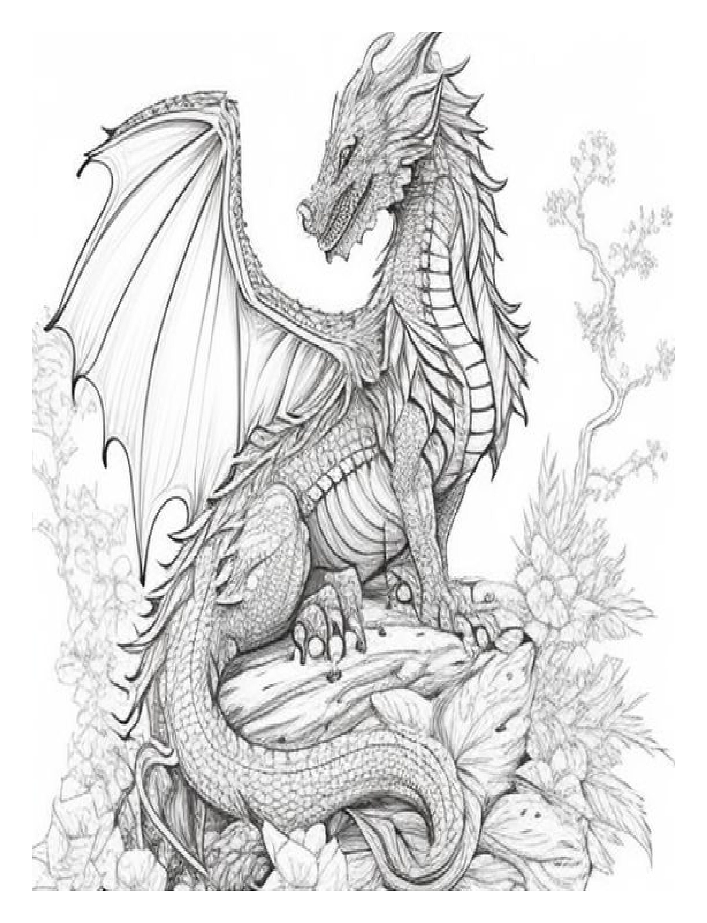 Dragon Coloring Book - Etsy