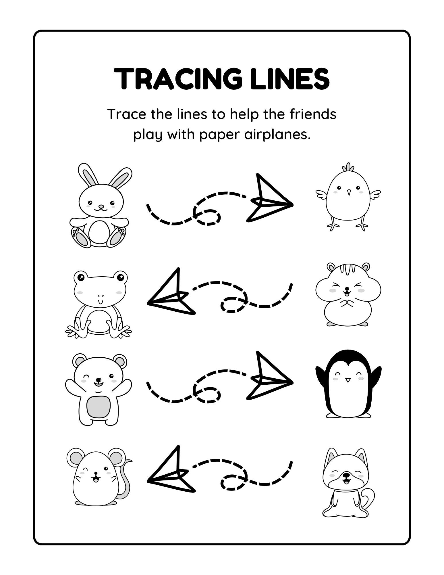 Color and Trace Activity Book - Etsy