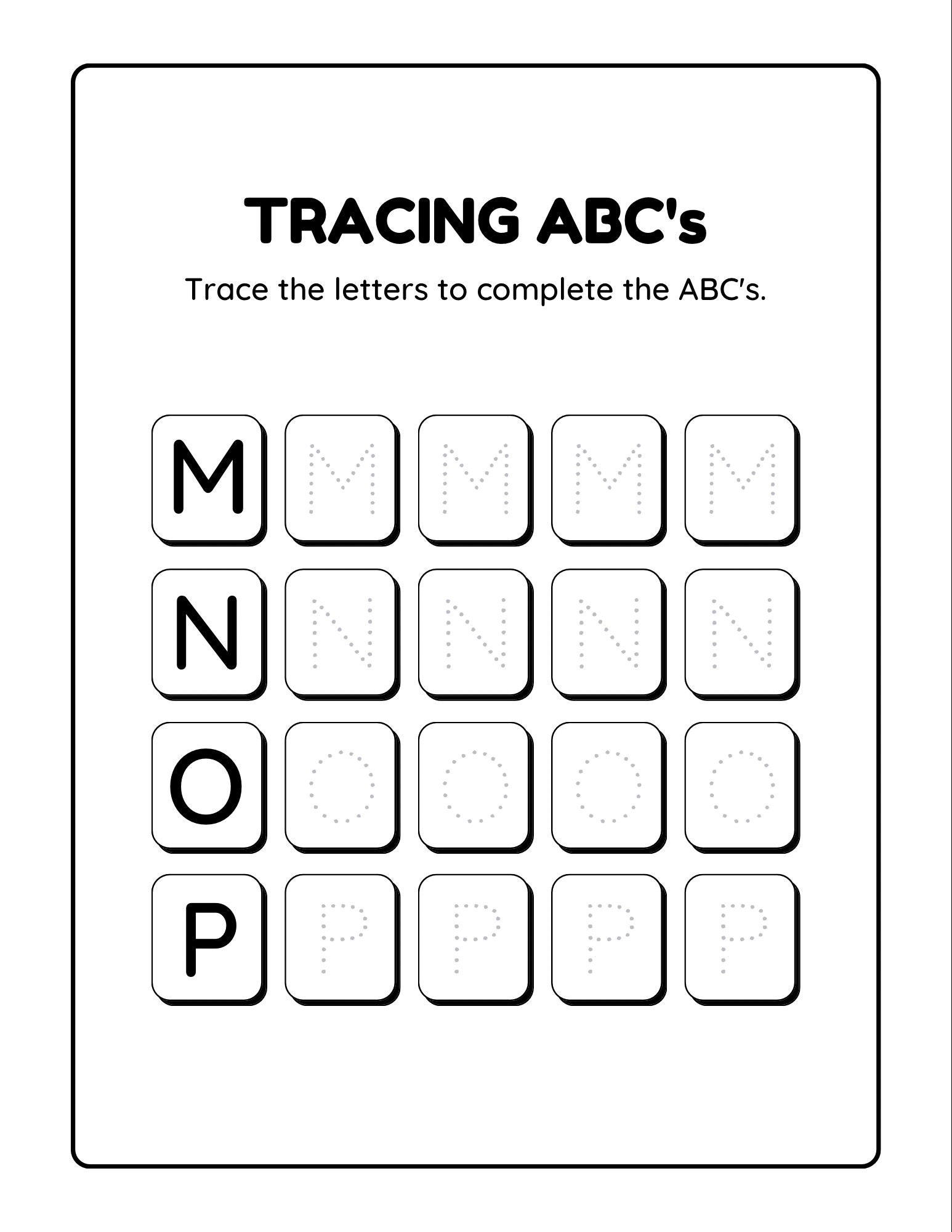 Color and Trace Activity Book - Etsy