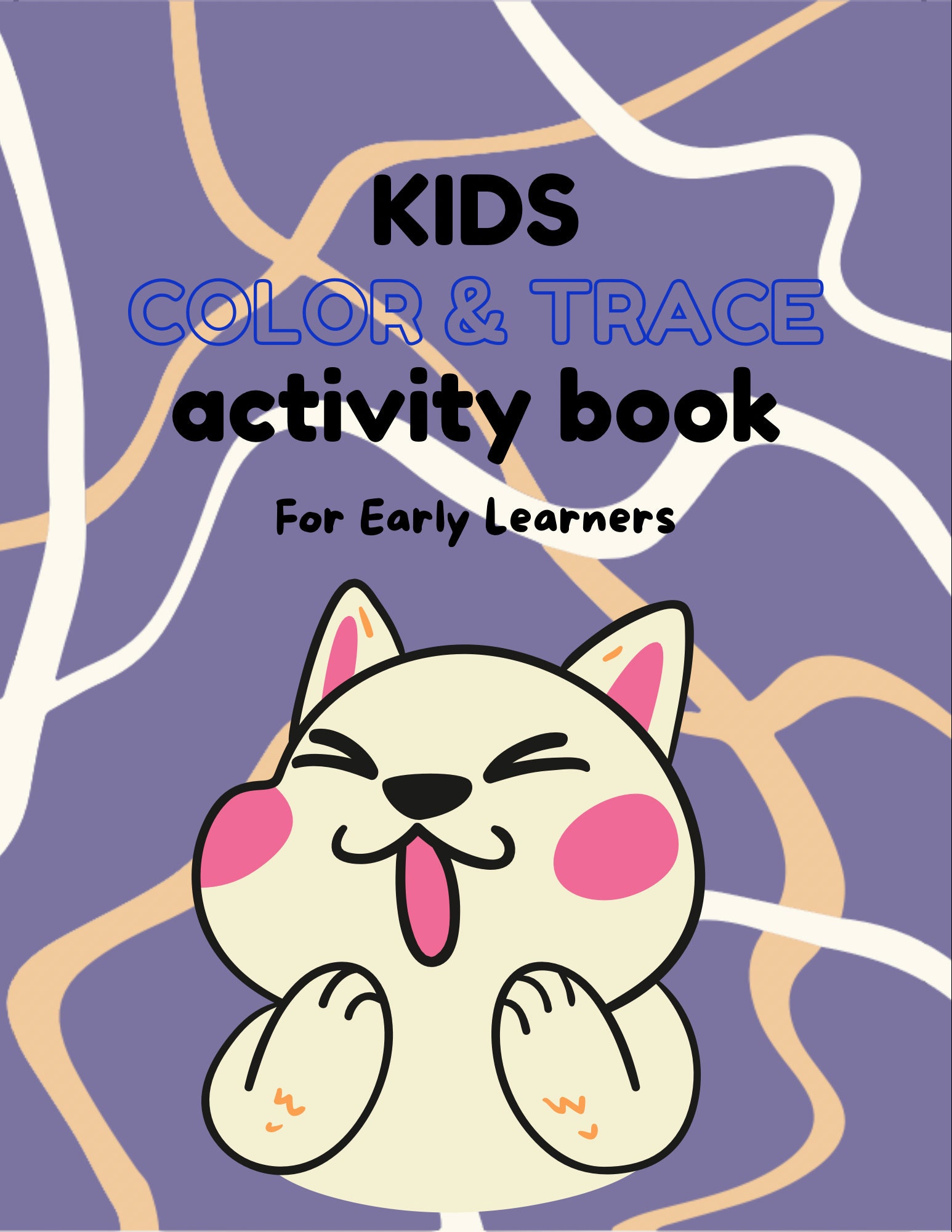 Color and Trace Activity Book - Etsy