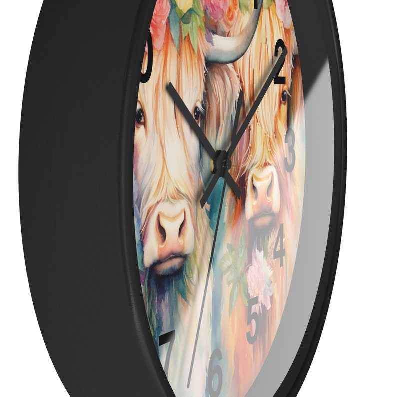 Highland Cow Wall Clock - Etsy