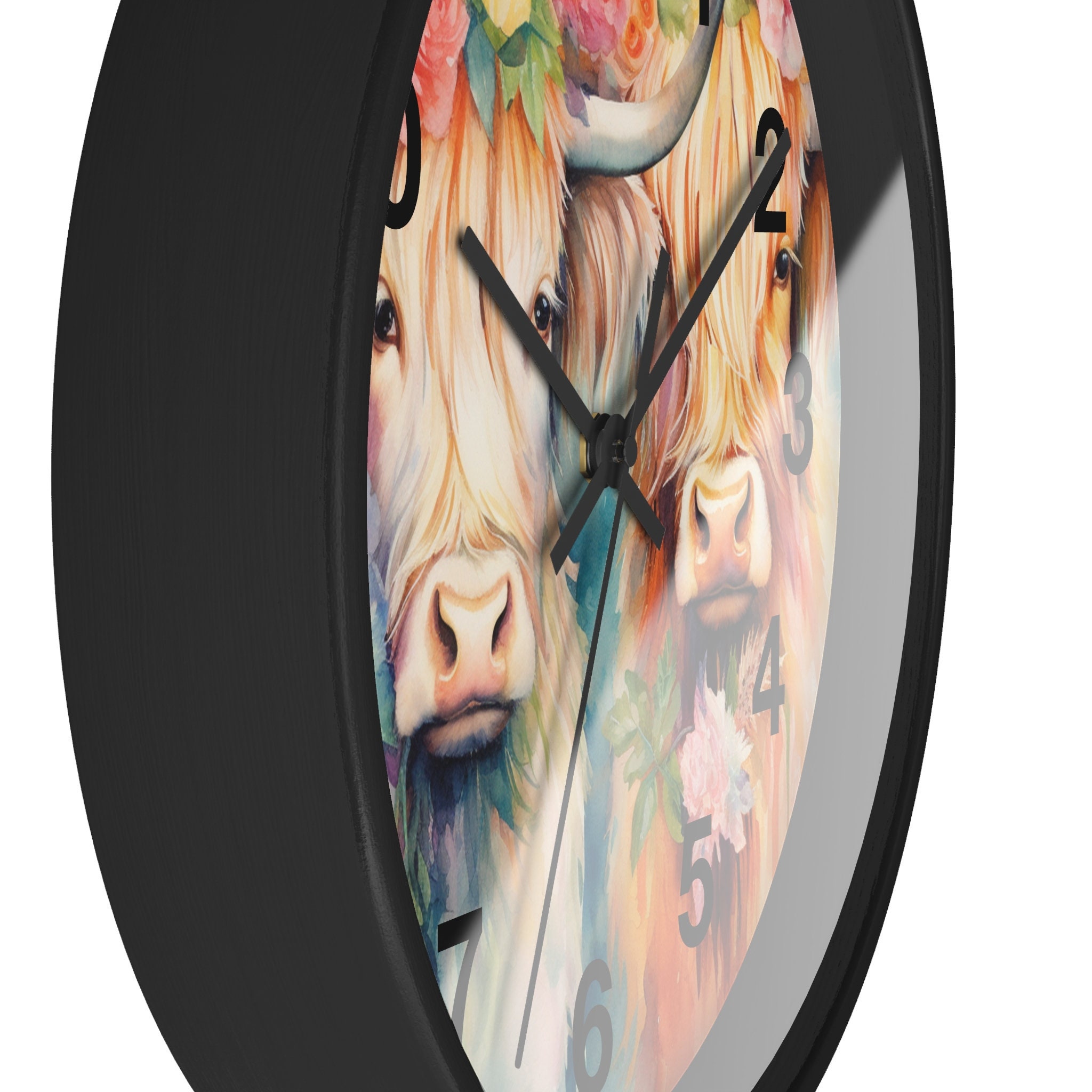 Highland Cow Wall Clock - Etsy