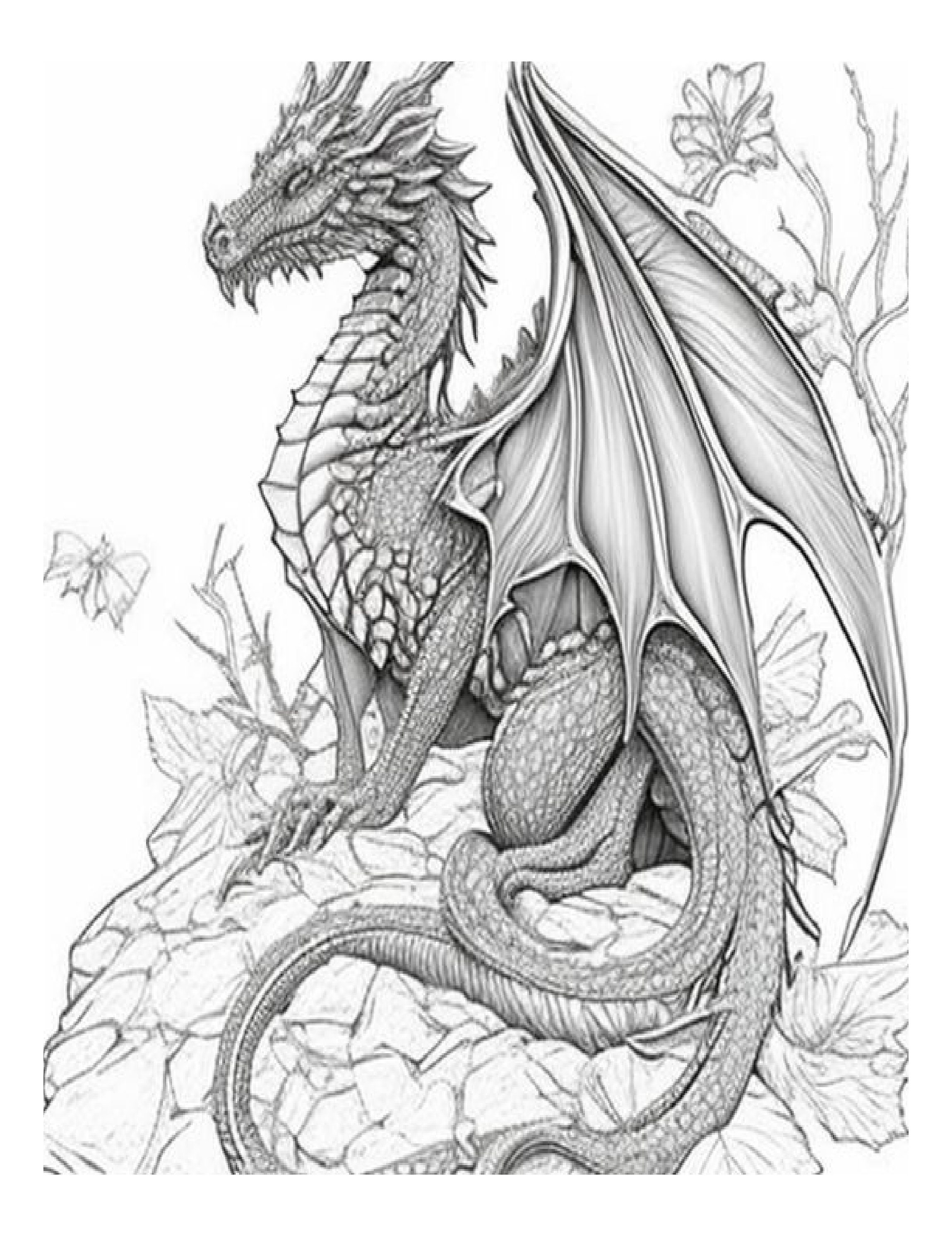 Dragon Coloring Book - Etsy