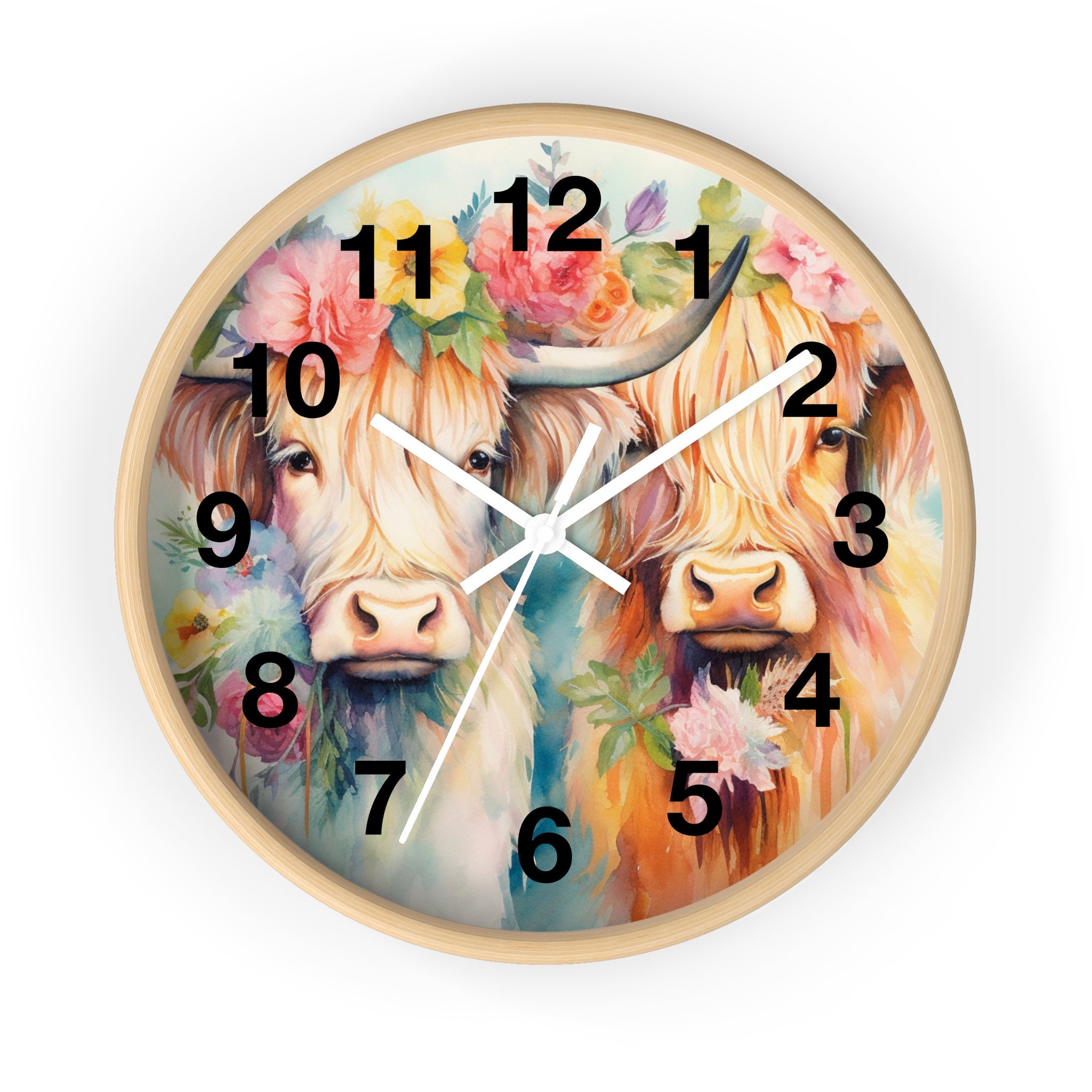 Highland Cow Wall Clock - Etsy