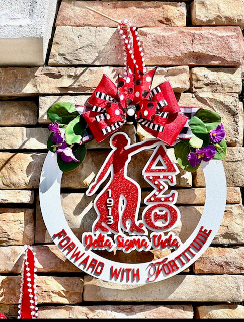 Licensed Delta Sigma Theta Door Hanger - Etsy