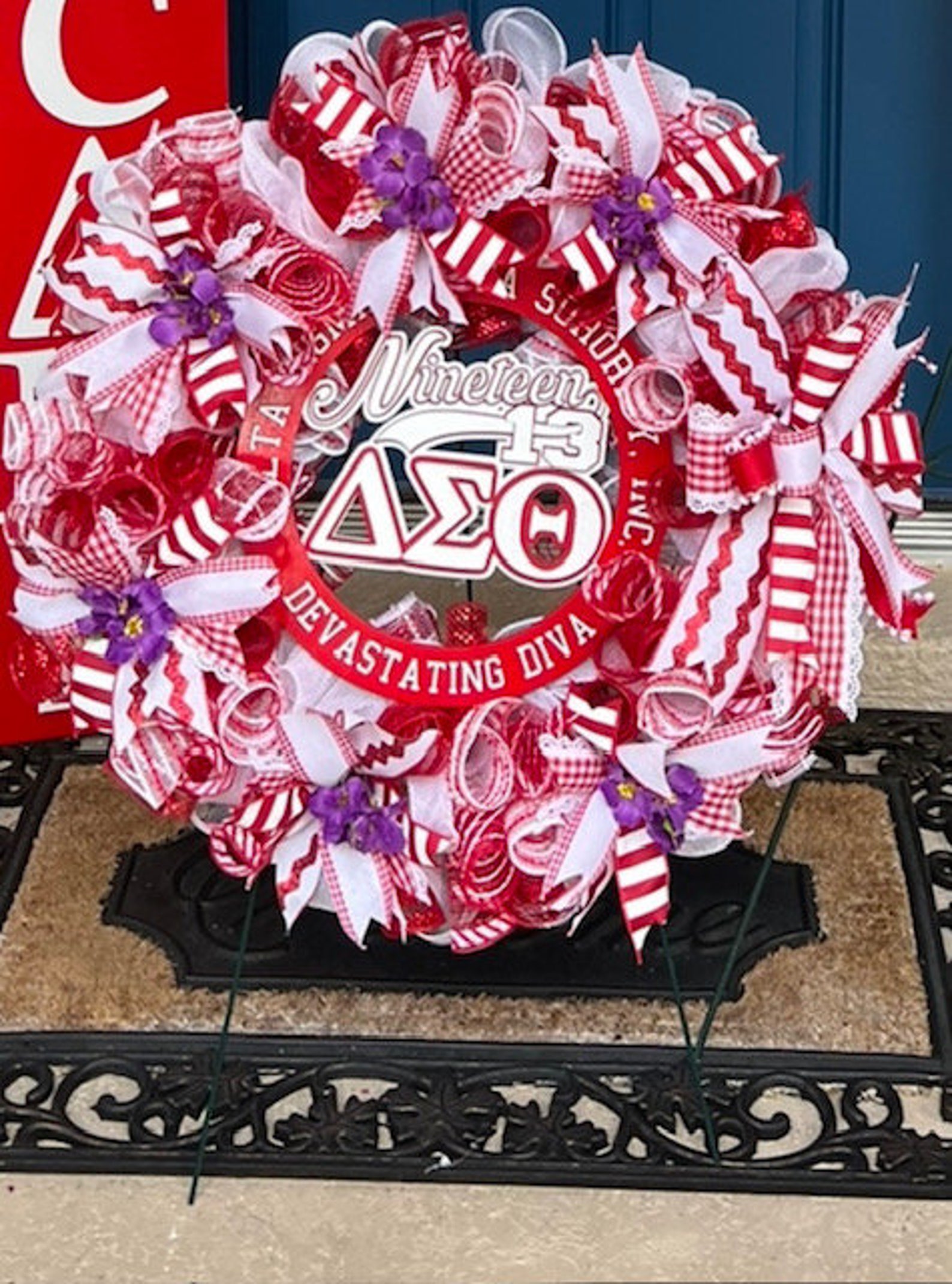 1913 Licensed Delta Sigma Theta Sorority Inc. Wreaths - Etsy