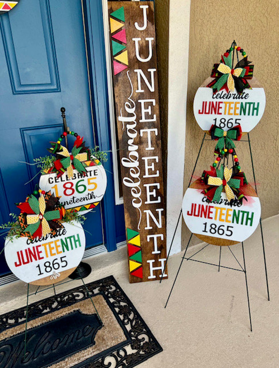 Juneteenth & Freedom Day Porch Leaners , 1865, Black History Month, BLM ...