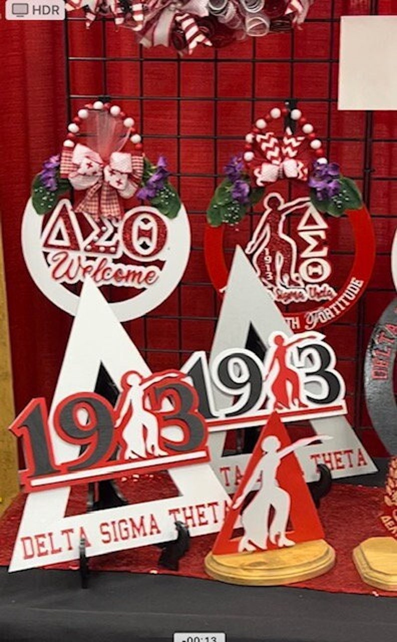 Delta Sigma Theta Table Art Designs - Etsy