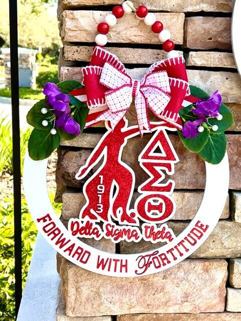 Licensed Delta Sigma Theta Door Hanger - Etsy