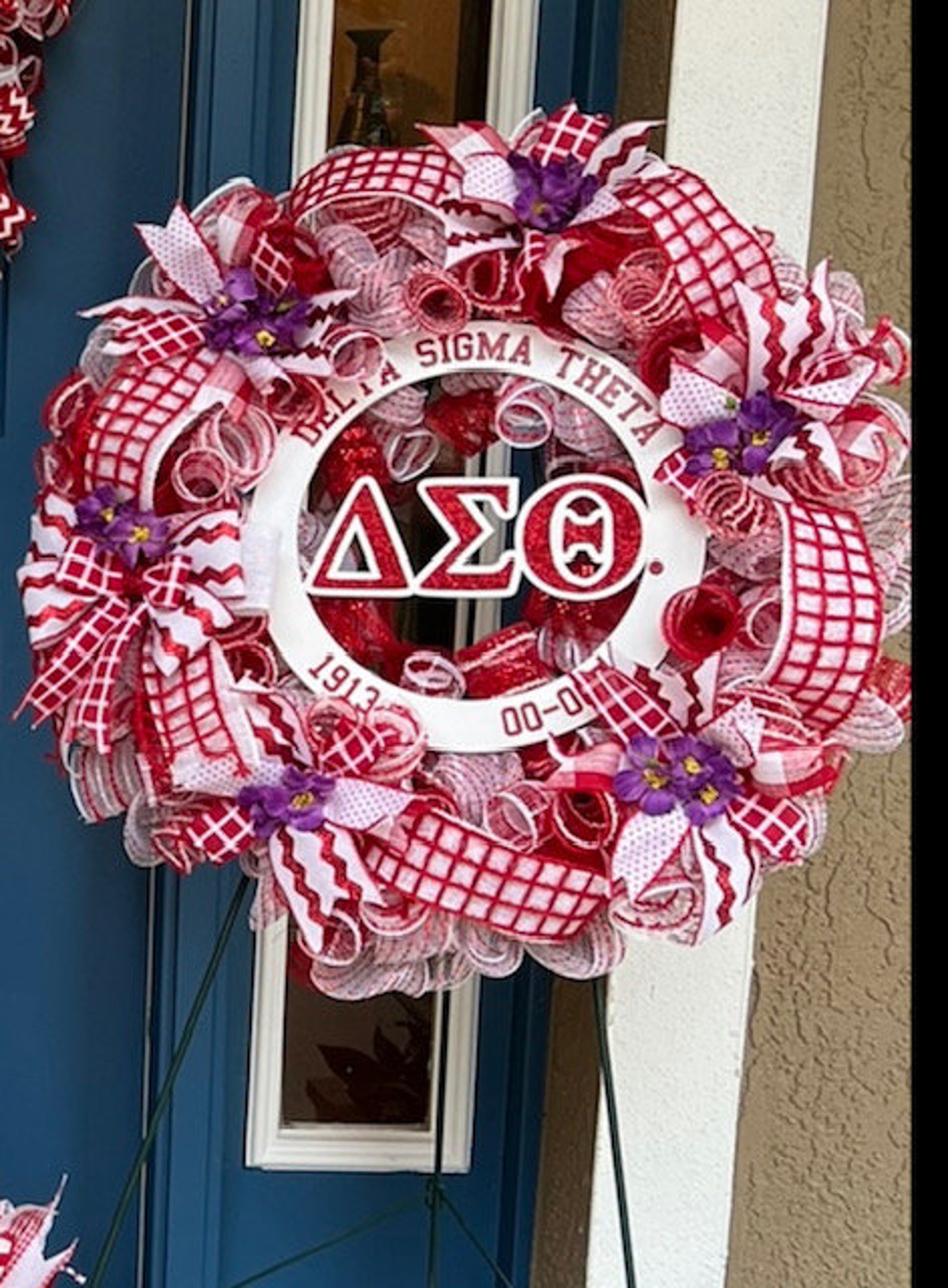 1913 Licensed Delta Sigma Theta Sorority Inc. Wreaths - Etsy