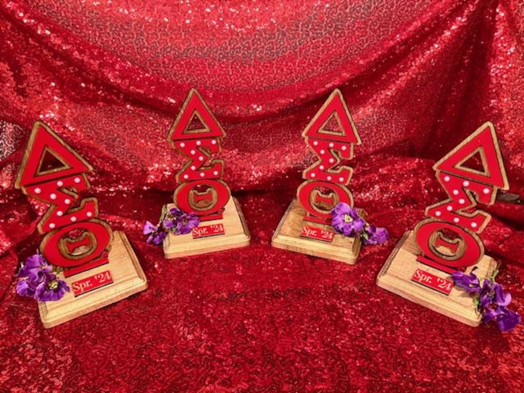 NON- Personalized----delta Sigma Theta & Omega Psi Phi Desk Decor-- - Etsy
