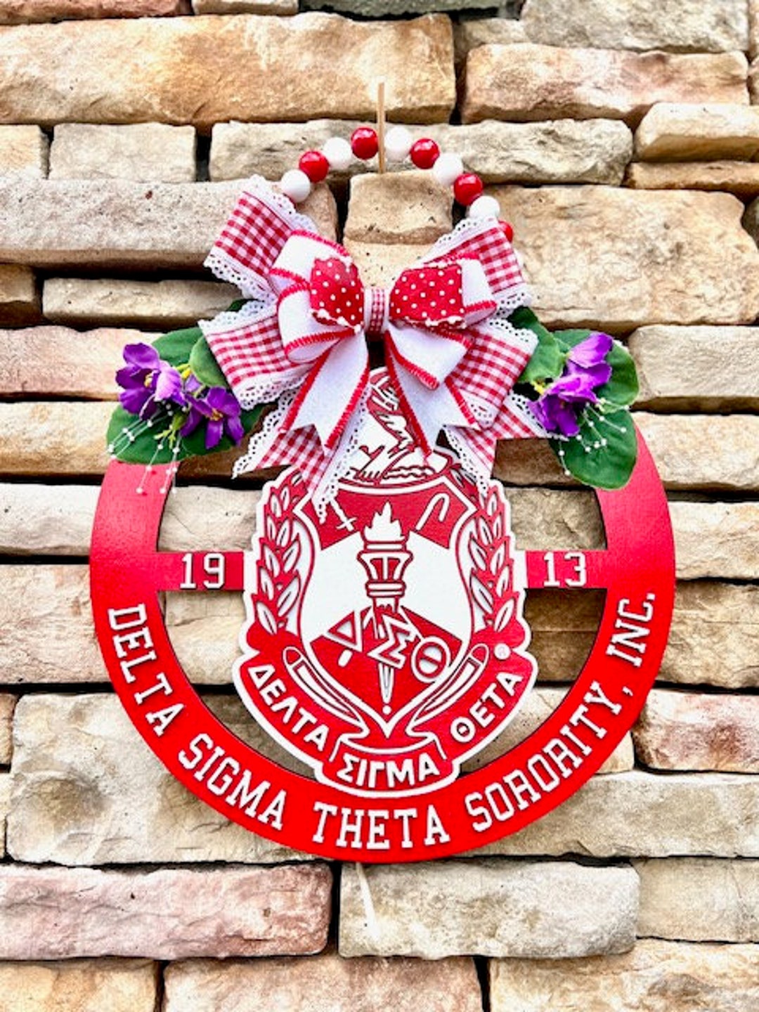 Licensed Delta Sigma Theta Crest Door Hanger - Etsy