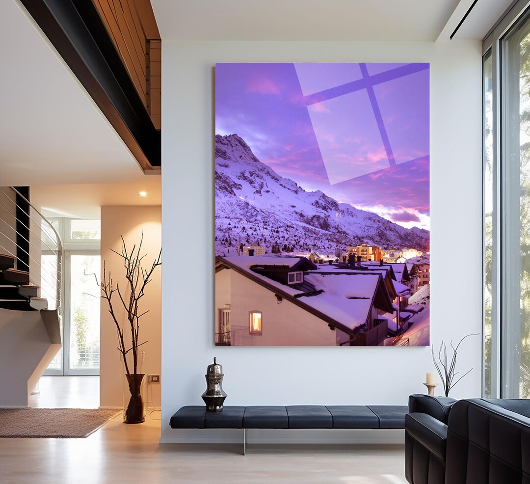 Winter Sunset , Ancient Landscape , Art Lovers Gift , Masterpiece Art ...