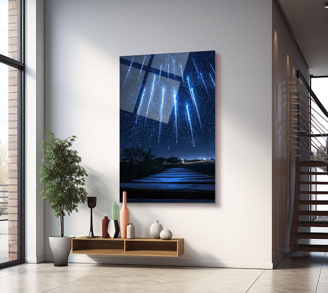 Blue Sky , Wall Decor Art , Contemporary Artwork , Boyfriends Mom Gift ...