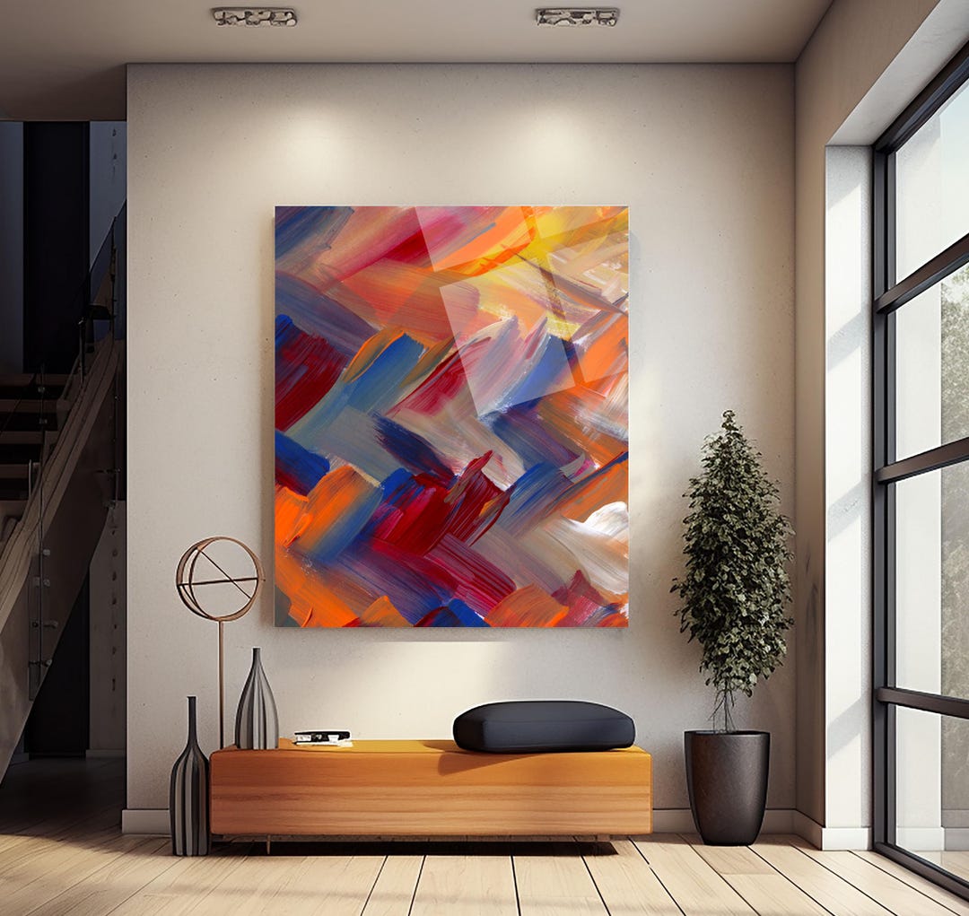 Color Transformation , Stained Glass Decor,modern Minimal Art,trendy ...