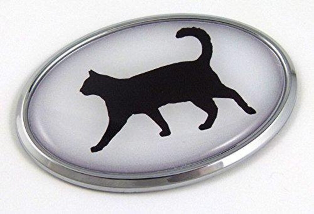 Cat 3D Chrome Emblem Pet Decal Car Auto Bike Truck Sticker - Etsy