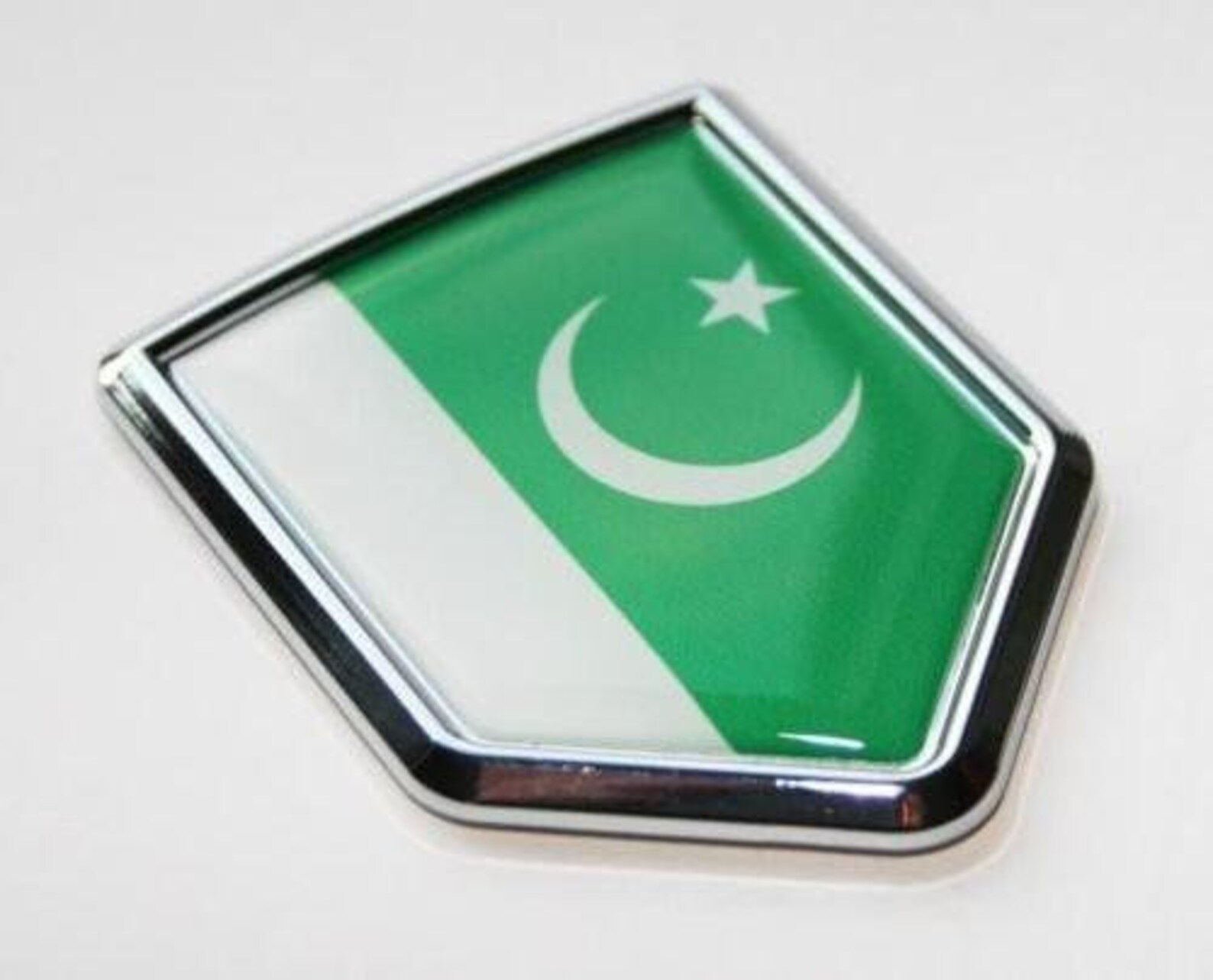 Pakistan Pakistani Flag Decal Car Chrome Emblem Sticker - Etsy