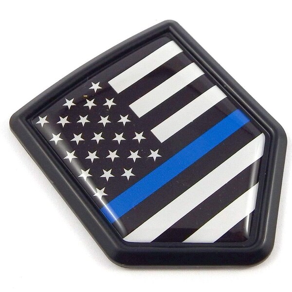 Thin Blue Line Car Emblems - Etsy