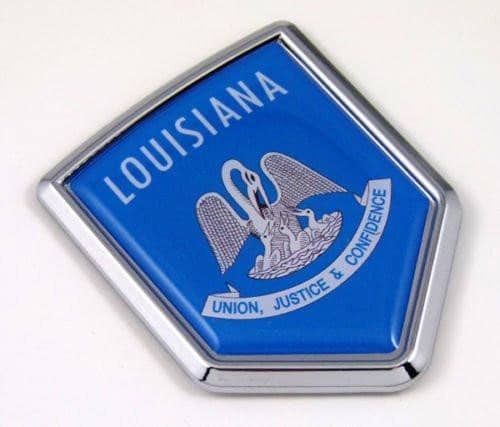 Louisiana State Flag Car Chrome Emblem Decal Sticker - Etsy