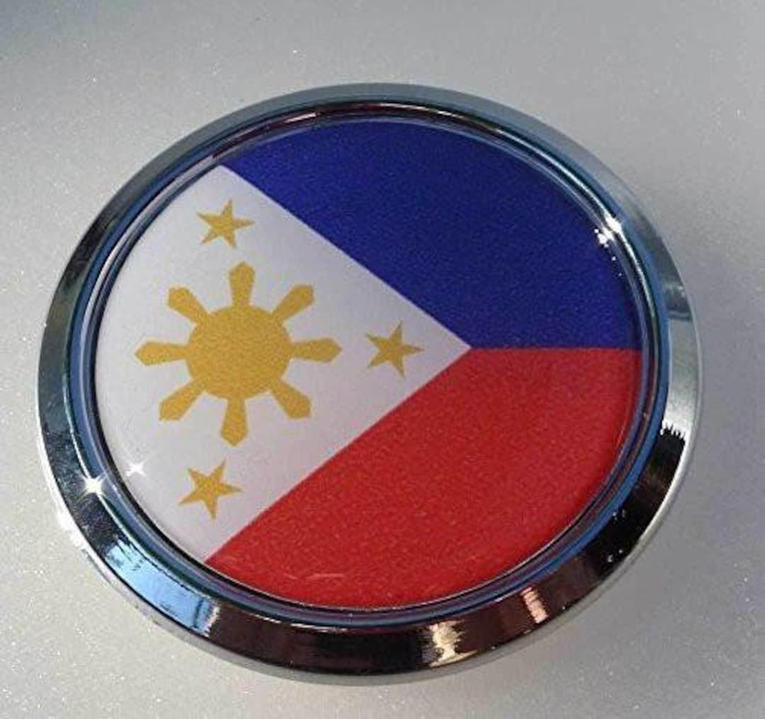 Philippine Decal Flag Car Chrome Emblem Bike 3d Sticker - Etsy