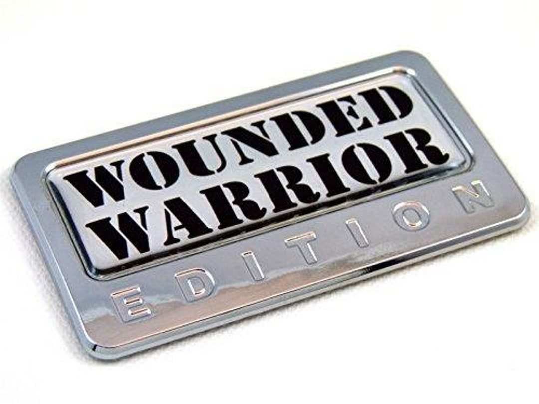 Wounded Warrior Edition Chrome Emblem With Domed Decal Car Auto Badge ...