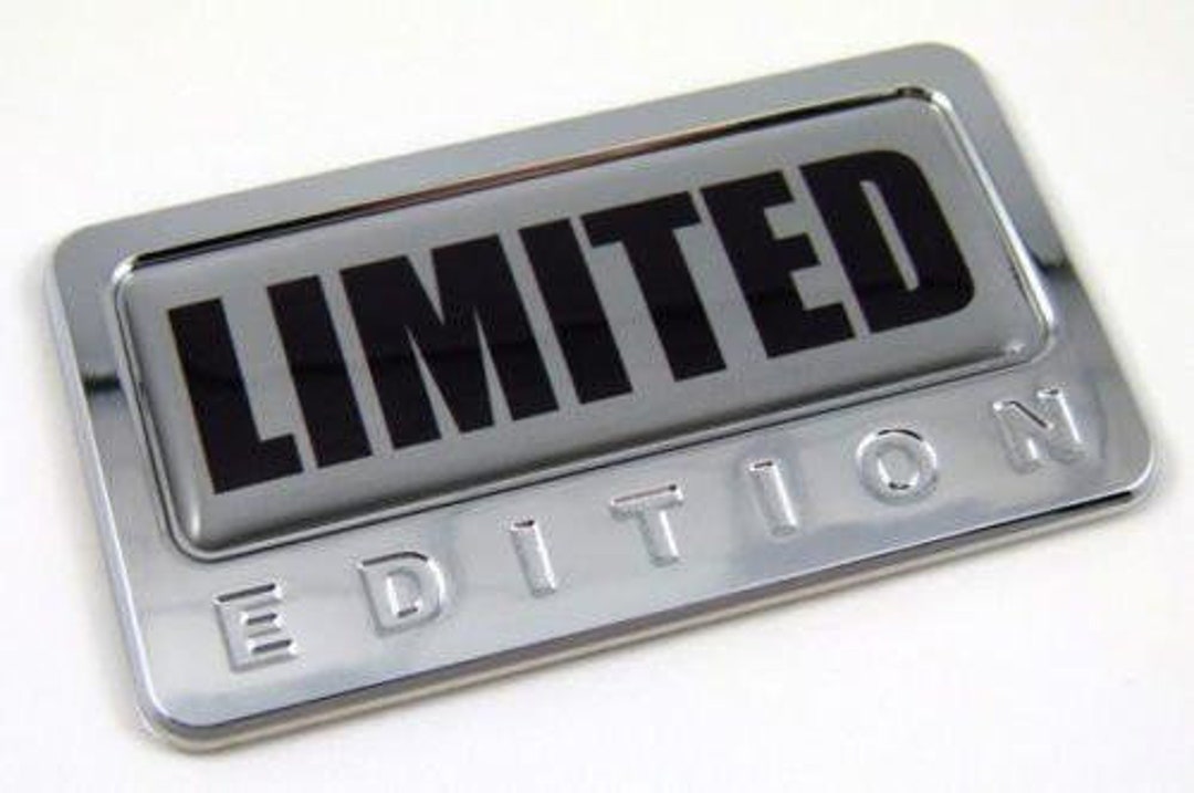 Limited Edition Chrome Emblem With Domed Decal Car Auto Bike Badge ...