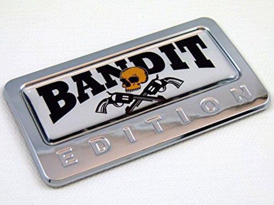 Bandit Edition Chrome Emblem With Domed Decal Car Auto Badge 3d Sticker ...