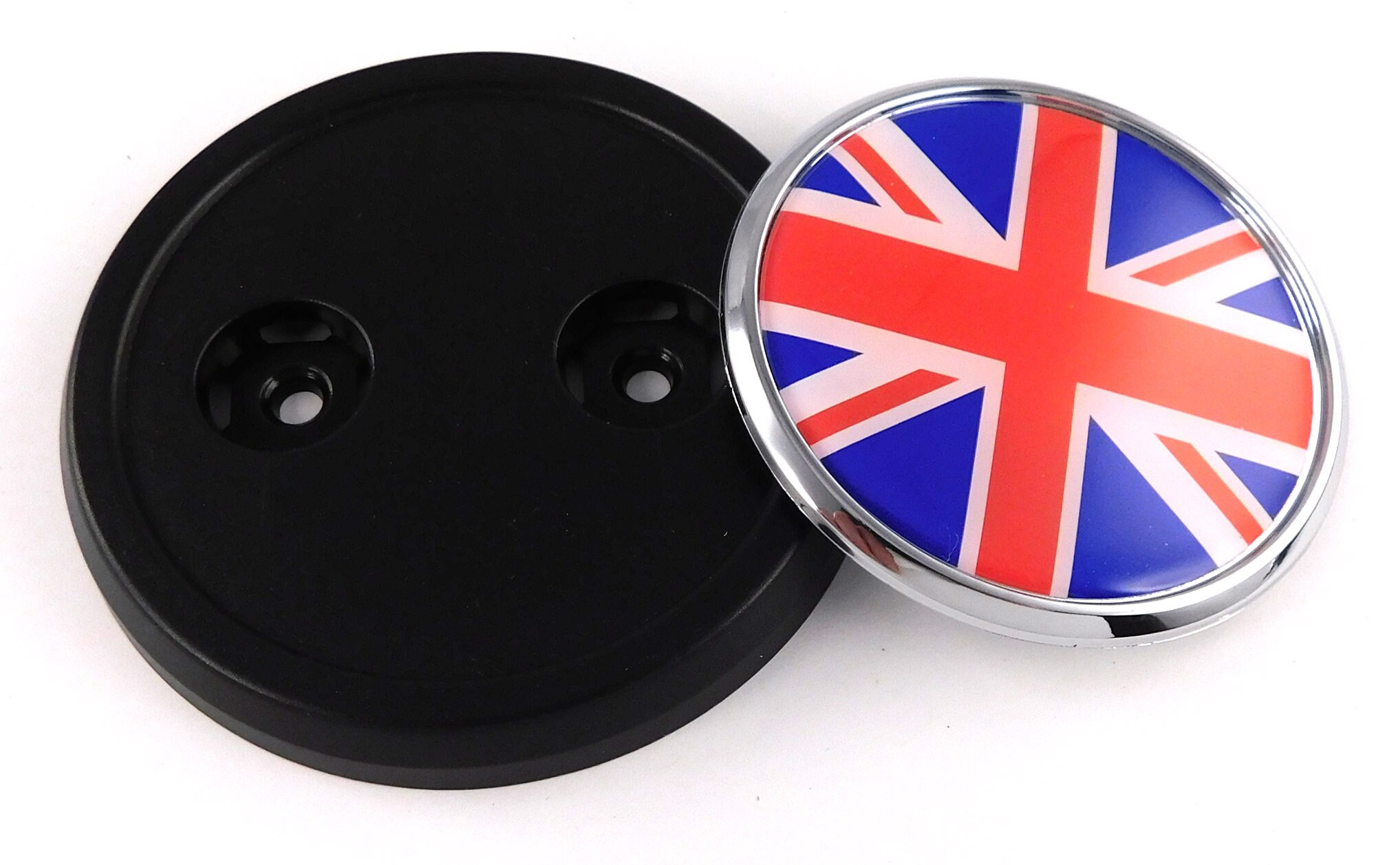 Great Britain British Flag Car Truck Black Round Grill Badge - Etsy
