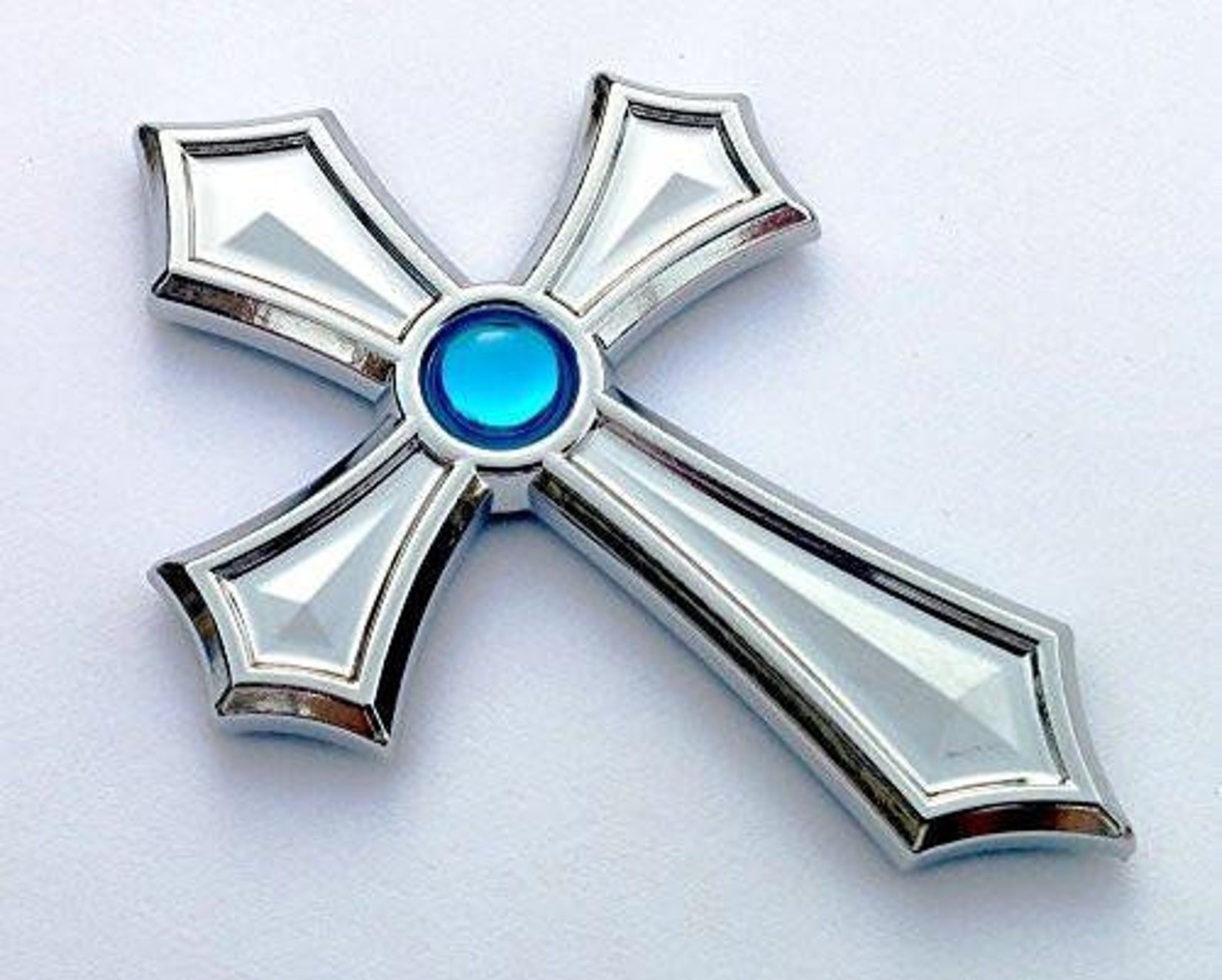 Christian Cross Jesus Cross Car Auto Bike Chrome Emblem Decal 3d ...
