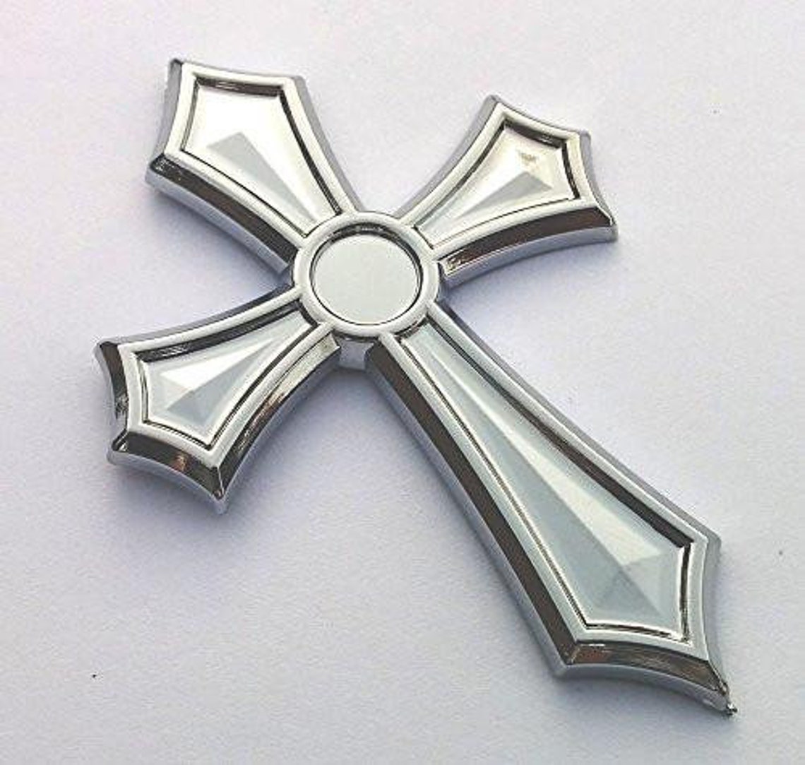 Christian Cross Jesus Cross Car Auto Bike Chrome Emblem Decal 3d ...
