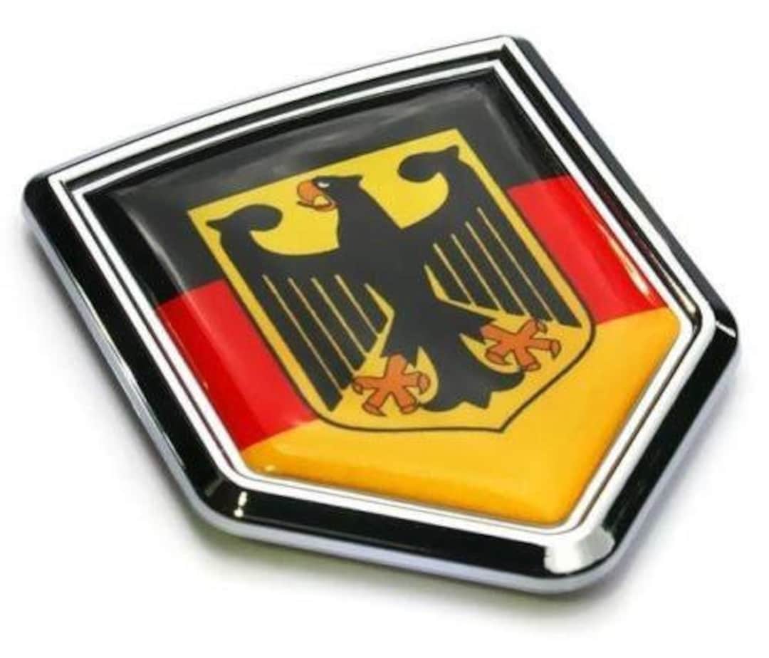 German Decal Germany Flag Car Chrome Emblem 3d Sticker Deutschland - Etsy