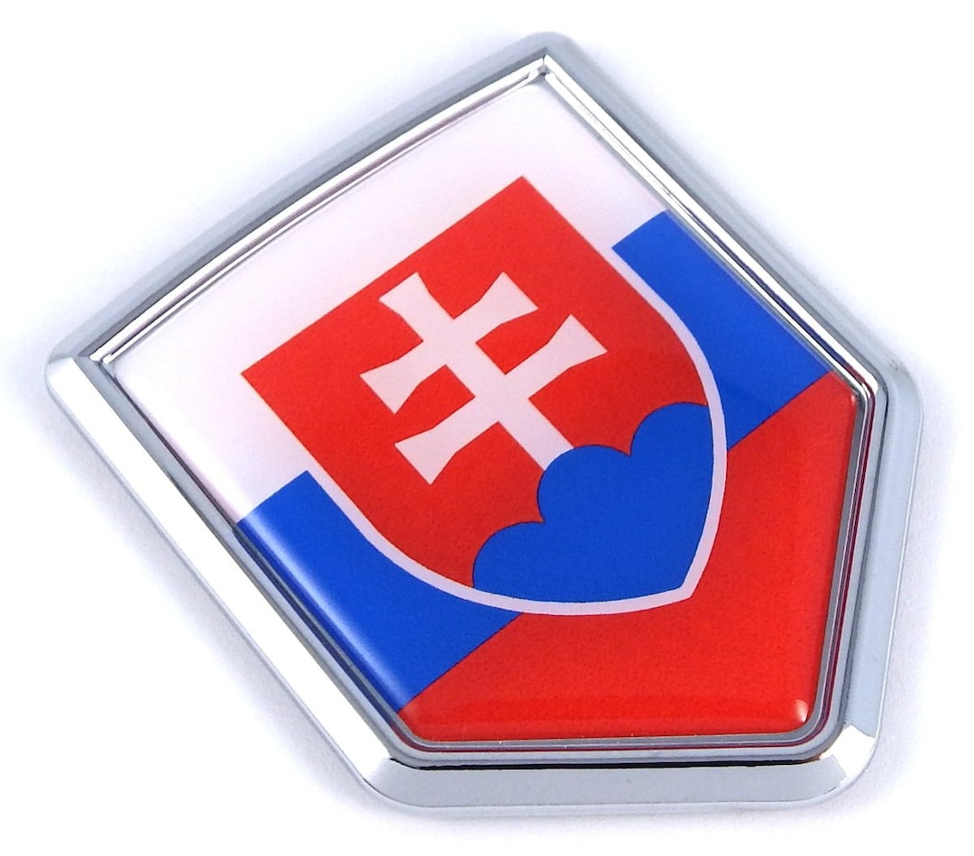 Slovakia Decal Flag Car Chrome Emblem Sticker 3d Badge Car Auto Bike - Etsy