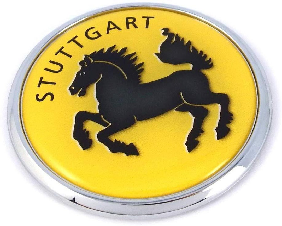 Stuttgart Flag 2.75" Car Chrome Round Emblem Decal 3d Sticker Badge - Etsy