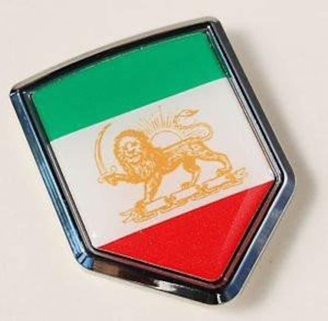 Iran Iranian Persian Flag Car Chrome Emblem Decal Sticker - Etsy