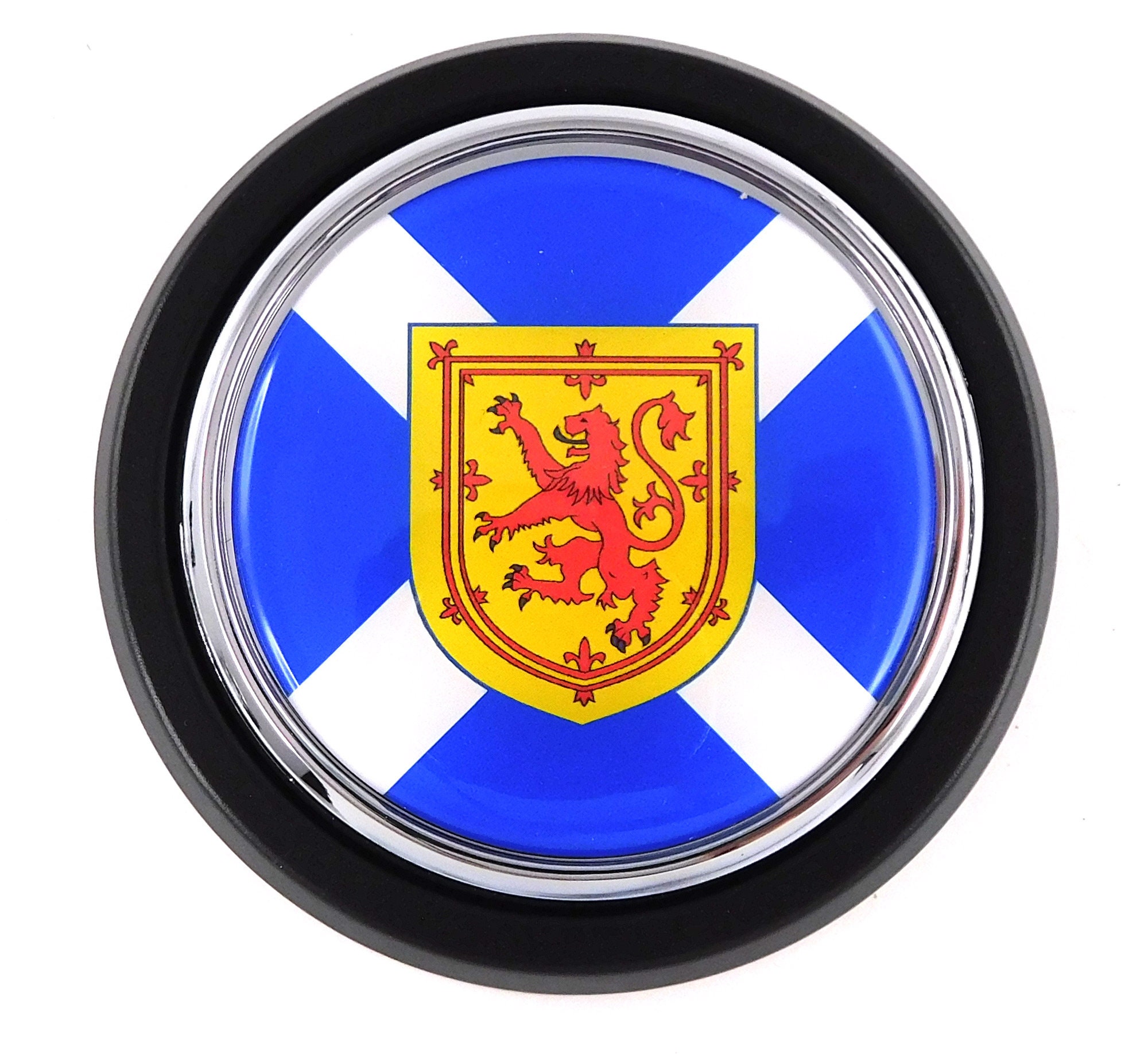 Scotland Scottish Flag Car Truck Black Round Grill Badge - Etsy UK