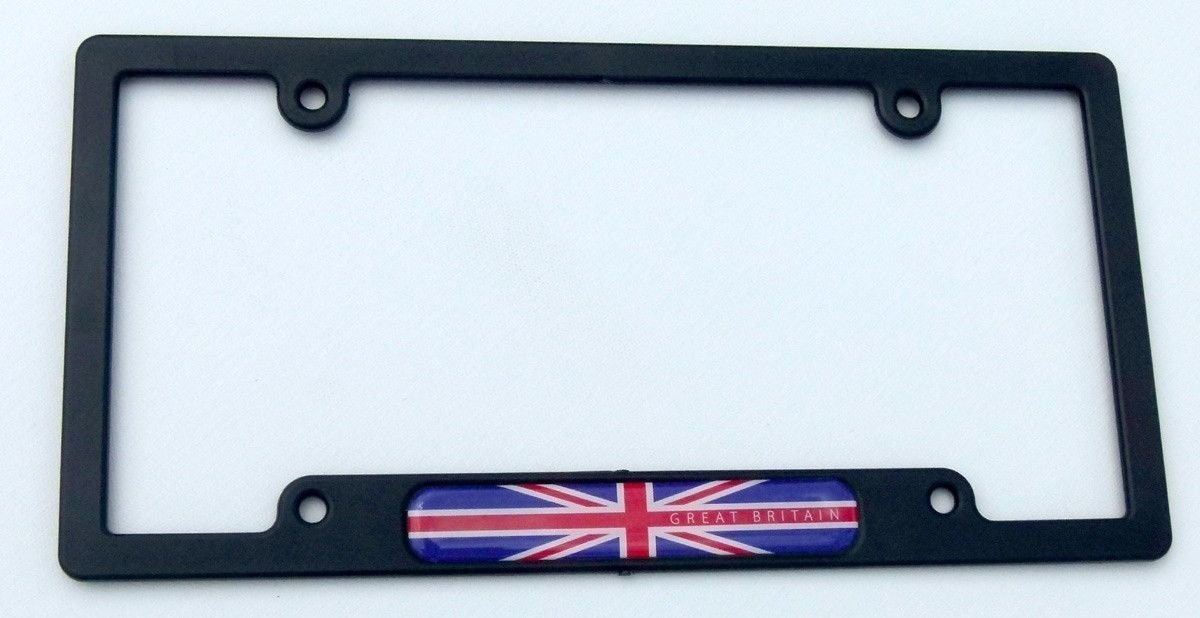 Great Britain Flag Black Plastic Car License Plate Frame - Etsy UK