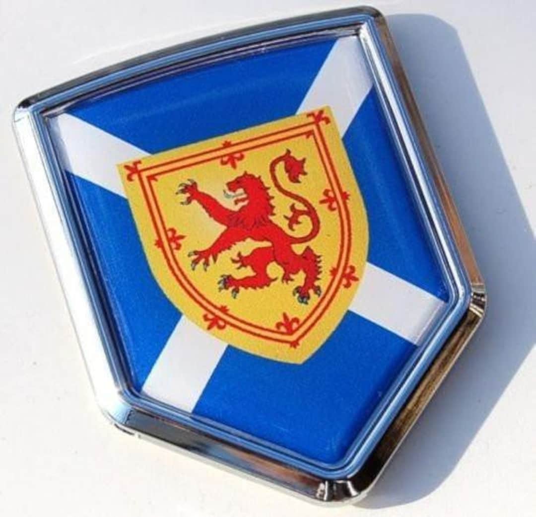 Scotland Decal Scottish Flag Car Chrome Emblem Sticker - Etsy