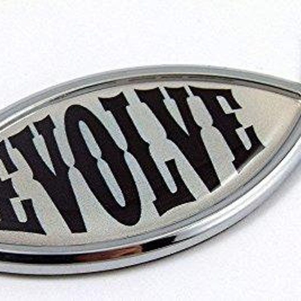 Darwin Fish Car Emblem - Etsy
