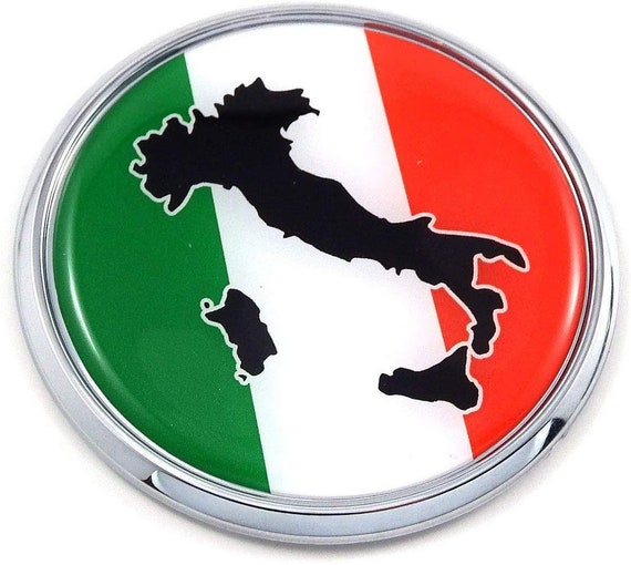 Italian Flag Car Badge