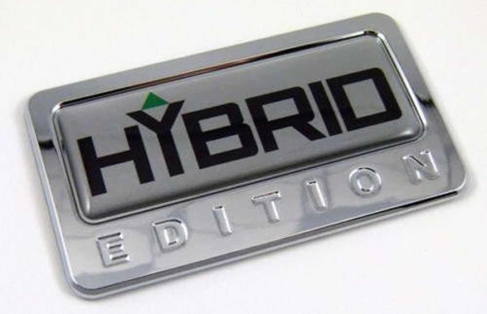 Hybrid Custom Edition Chrome Emblem With Domed Decal Car Auto Bike ...