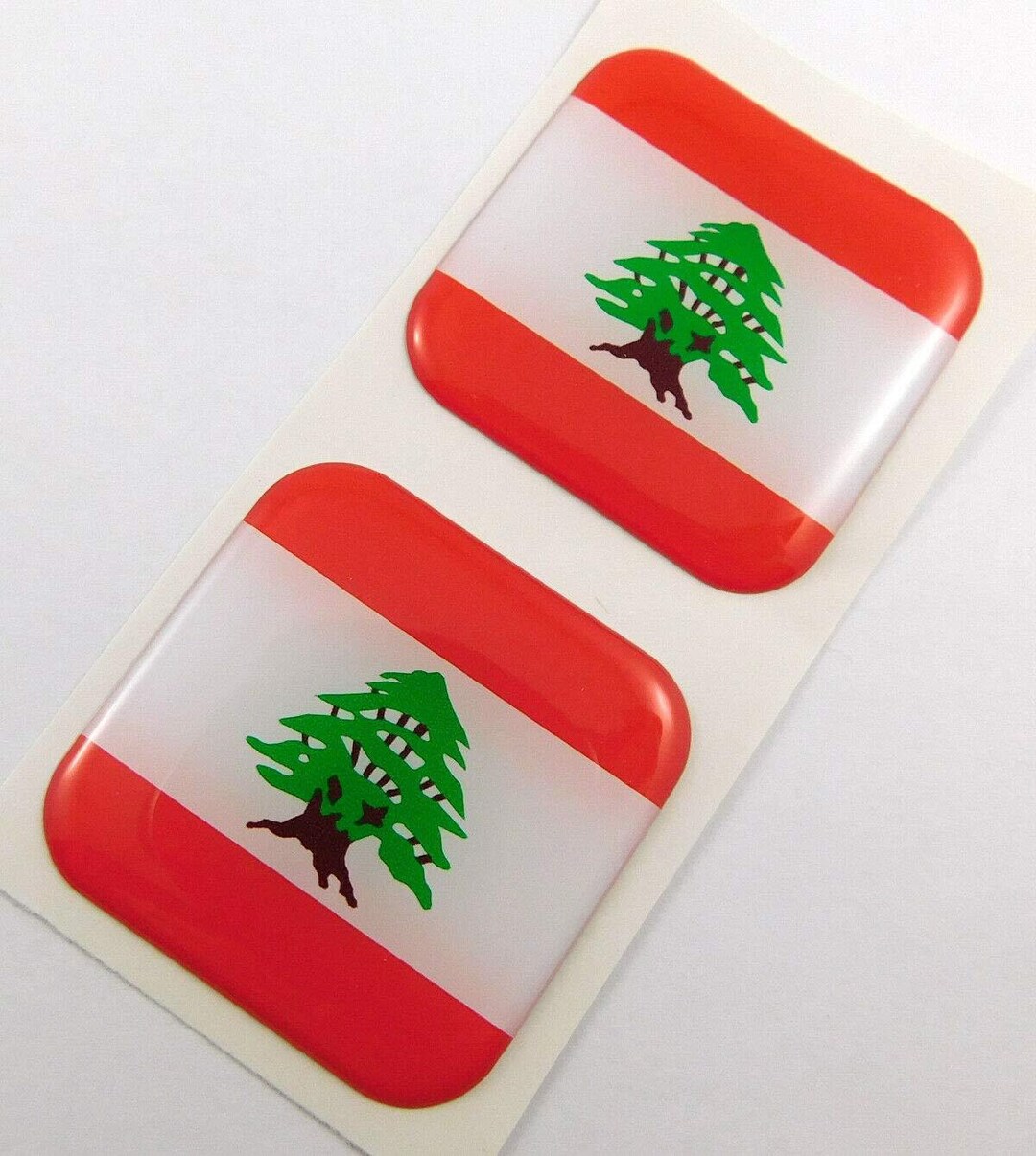 Lebanon Flag Square Domed Decal Car Bike Gel Stickers 1.5" 2pc - Etsy
