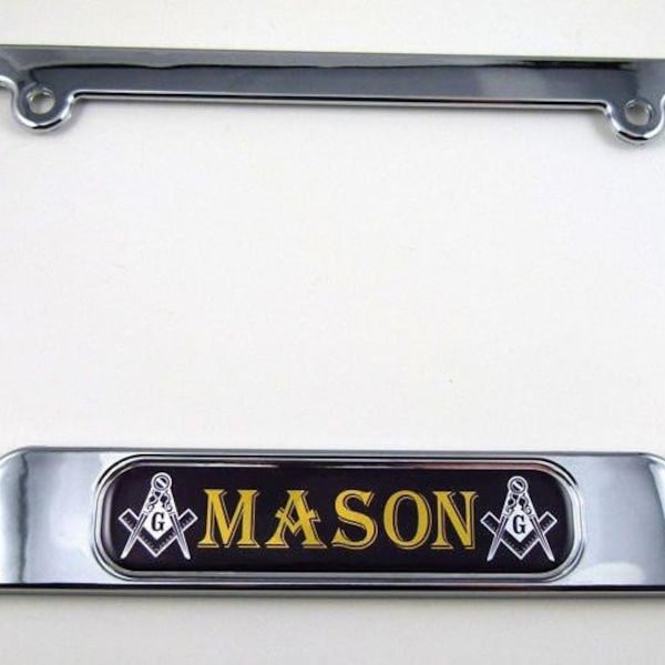 Masonic License Plate Frame - Etsy