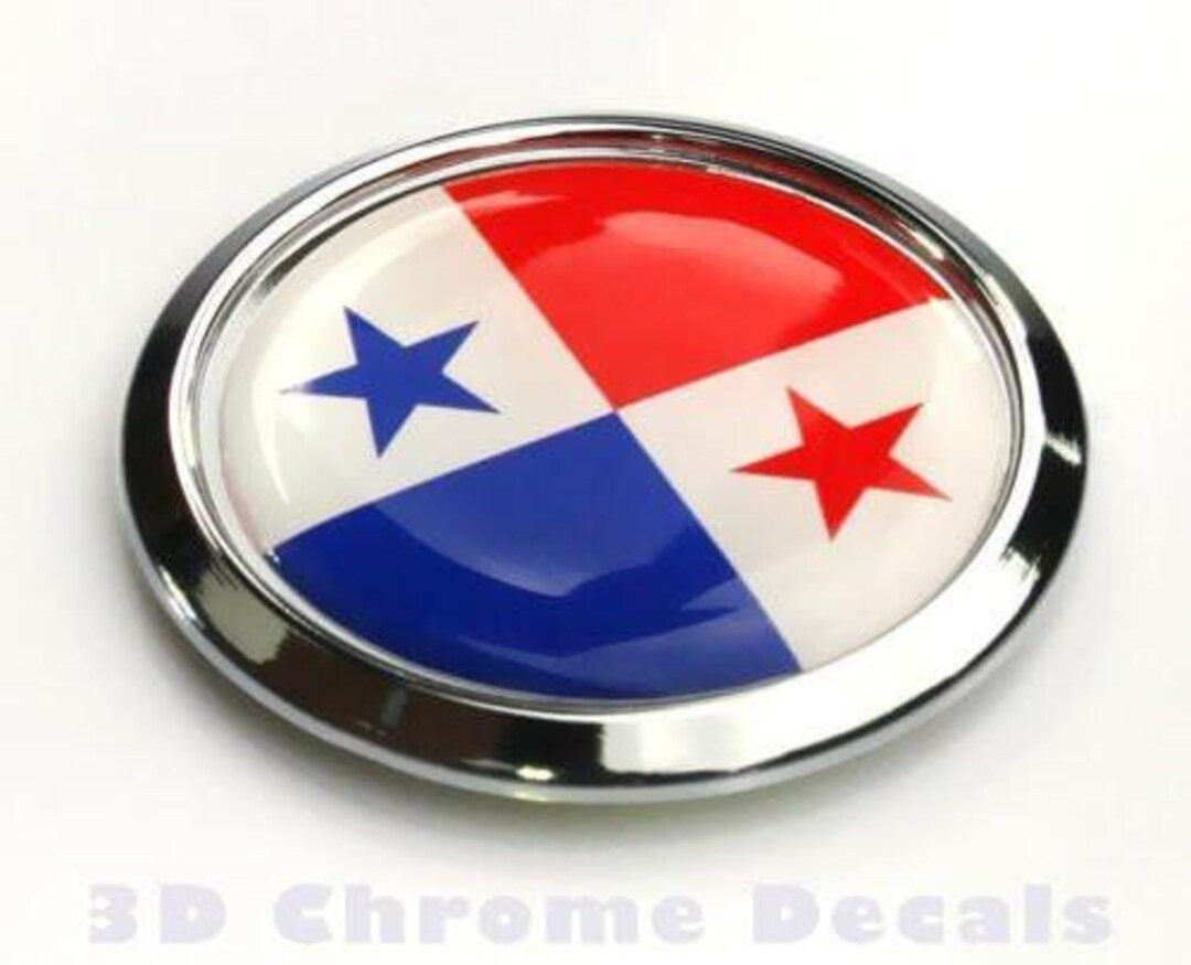 Panama Decal Flag Car Chrome Emblem Bumper Sticker 3d - Etsy